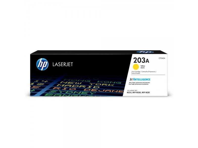 HP 203A Yellow Original LaserJet Toner Cartridge (CF542A) - 46636
