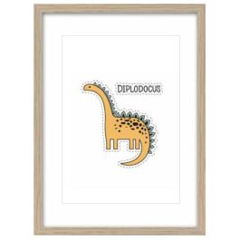 DEKOR DOM Slika sa ramom Kids 27x37cm Diplodocus - 022883