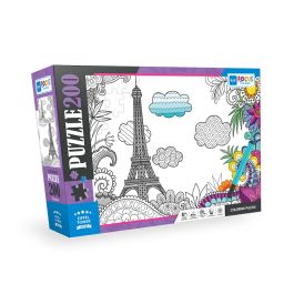 BLUE FOCUS Puzzle za bojenje Ajfelov toranj – 200 delova - 108-23876