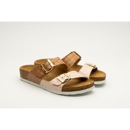 LEON Ženska papuča Anastasia-braon puder - 4011-BP