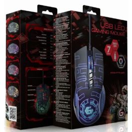 GEMBIRD MUSG-RGB-01 USB LED gaming mis, 1200-3600DPI - 43020