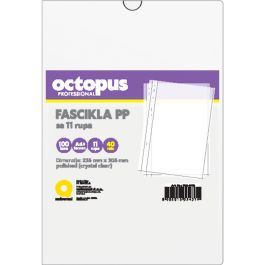 OCTOPUS Fascikla A4 100/1 u 11 rupa 40mic crystal clear unl-0412 - EP69222