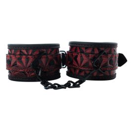 Crvene lisice za ruke sa crnim lancem Red Wrist Cuffs - ff001033