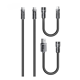 Data kabl REMAX RCC-168 Lyncharge Series 60w 4-in-1 Zinc Alloy crni ...