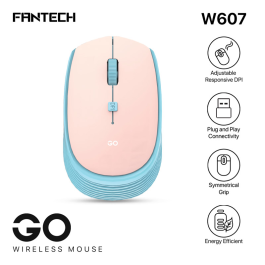 Miš Wireless Gaming Fantech W607 GO roze - G213440