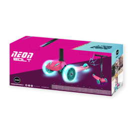 YVOLUTION Trotinet Neon Bolt roze - NS14P4