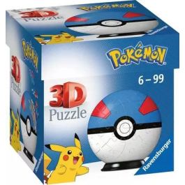 Ravensburger 3D puzzle - Pokemon velika lopta - 54 dela - RA11265