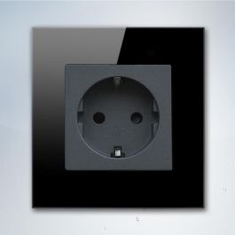 EXESHOP 16A EU Wi-Fi WALL SOCKET Crni (TUYA) - SWS001