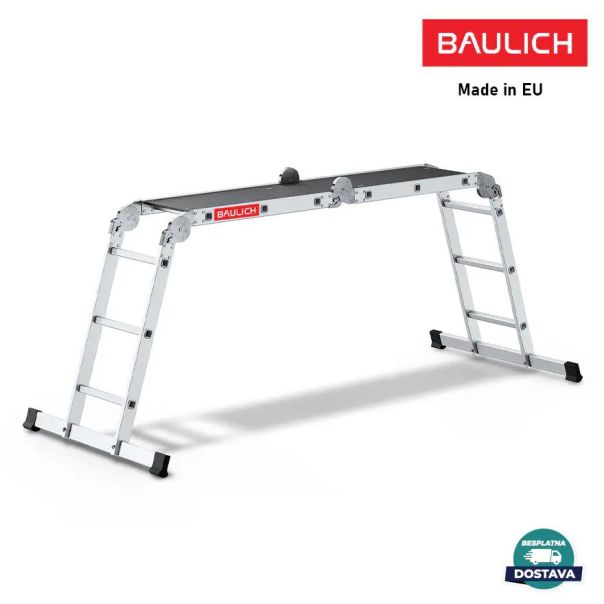 BAULICH 4x3 Zglobne Merdevine sa Platformom PRO - 1320-1-1