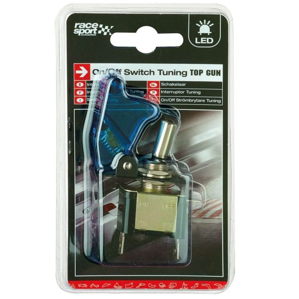 SUMEX Prekidač on-off top gun plavi led - 2404282