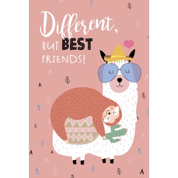 (VK 169) Different, but best friends – lenjivac i lama - 26468