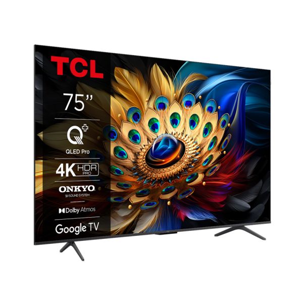 TCL Televizor 75C655, Ultra HD, Google TV Smart - 75C655