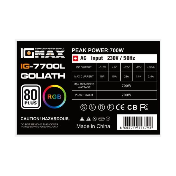 IG-MAX IG7700L GOLIATH 700W napajanje - CAS02281