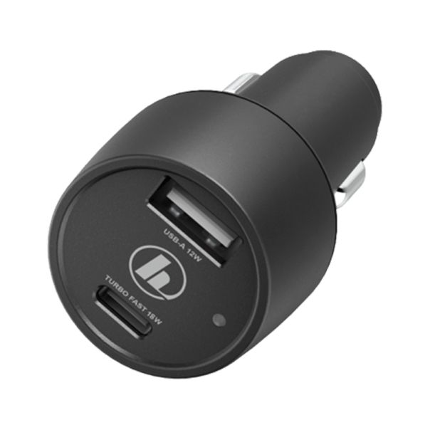 HAMA Auto punjač 30W bez kabla USB A/USB C, crna - 174011