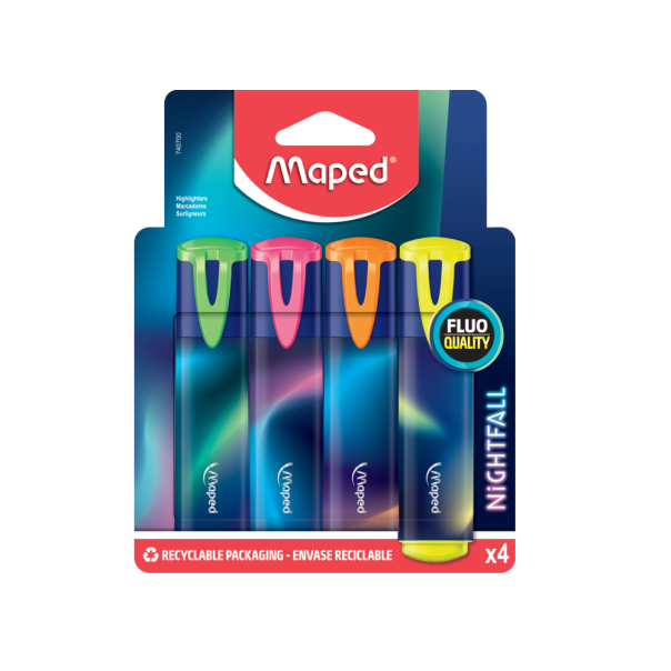 MAPED Text marker Nightfall set 1/4 - M740700