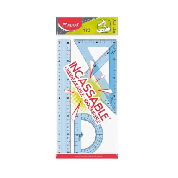 MAPED Lenjiri set Study 30cm plavi - M981710