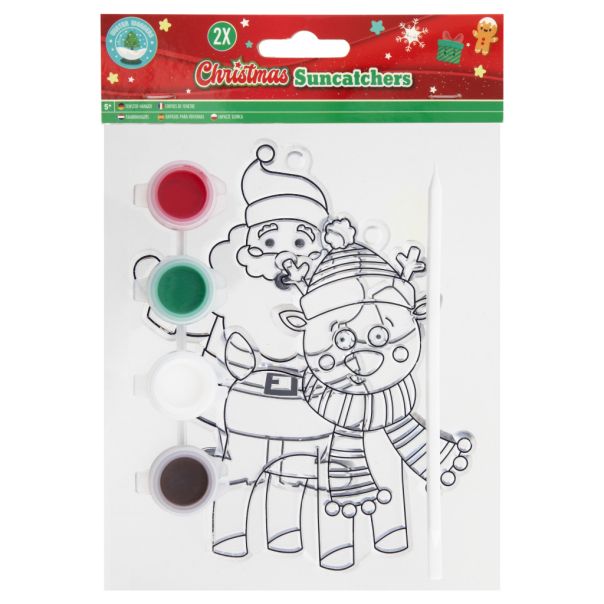 GRAFIX Novogodišnji Suncatchers - Deda Mraz i Irvas - 52388