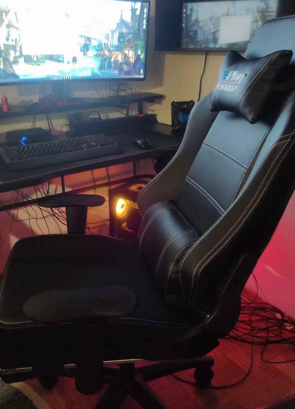 ePlayGame Gejmerska stolica HC-4097, crna - HC-2685-4097