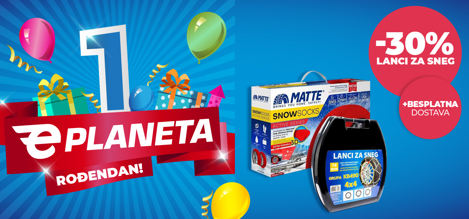 1. rodjendan ePlanete | Popusti do 50% | Besplatna dostava | Prvi rodjendan 16. - 19.12.
